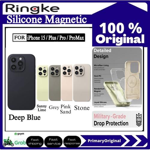 Promo Case iPhone 15 Pro Max 15 Pro Ringke Silicone Magnetic Soft ...