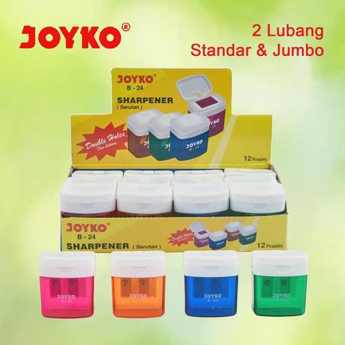 Jual Rautan/Serutan Pensil/Pinsil Jumbo/Crayon 2 Lubang Joyko B-24 ...