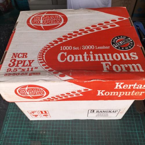 Jual Kertas Komputer Continuous From 3 PLY WARNA (Sinar Dunia) 9.5 x 11 - Jakarta Pusat - Alfian ...