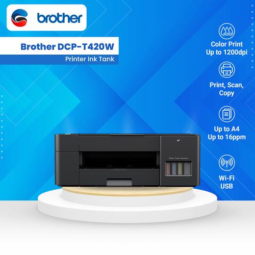 Promo BROTHER Printer Ink Tank Inkjet DCP T420W T420 W Print Scan Copy ...