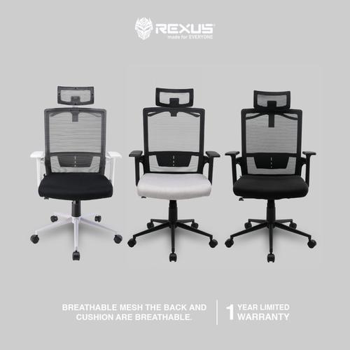 Promo Rexus Ergonomic Office Chair NC-1 / NC1 - Kursi Kantor - Putih ...