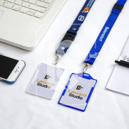 Jual Lanyard ID Card Custom Tali Gantungan Name Tag 2 Sisi Free Card ...