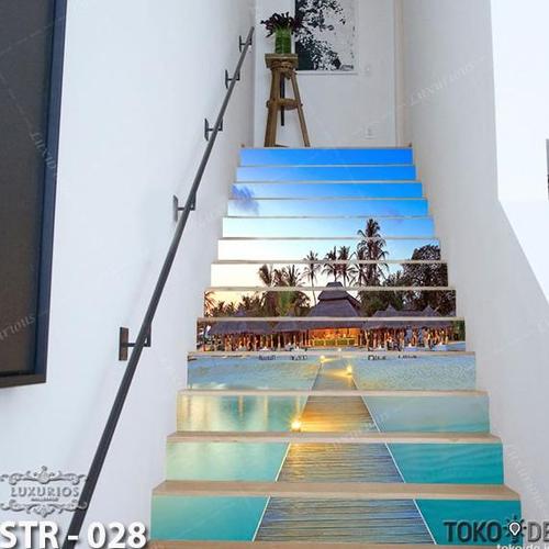 Jual STIKER TANGGA STICKER TANGGA 3D STIKER TANGGA MOTIF IKAN PANTAI ...