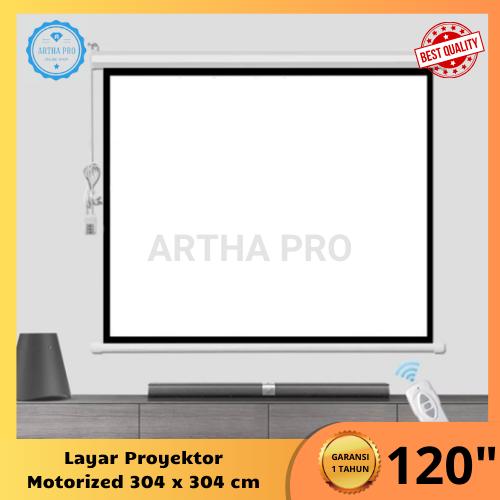 Jual Layar proyektor motorized 120" - Layar proyektor 3 meter - Jakarta ...