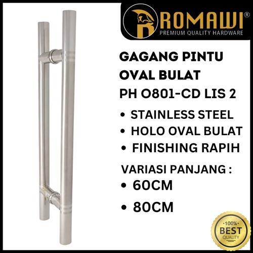 Jual PULL HANDLE GAGANG PINTU KACA ALUMUNIUM KAYU STAINLESS OVAL PH ...