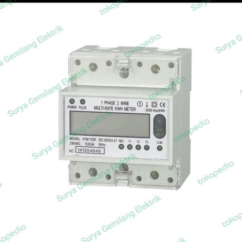 Jual KWH Digital Meter FORT XTM75SF DIGITAL KWH Meter 1Phase 10(60) A ...