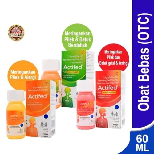Jual ACTIFED 60 ml obat Batuk Legendaris Batuk kering Flu Berdahak ...