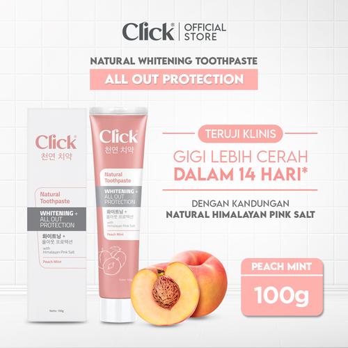 Promo Click Natural Toothpaste Whitening + All Out Protection - Kota ...