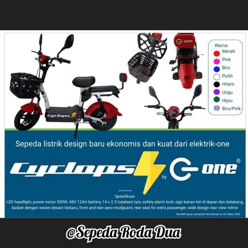 Jual Sepeda Listrik/E-bike Cyclops E-one - Kota Tangerang Selatan ...
