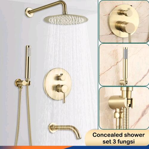 Jual KRAN TANAM BULAT 3 FUNGSI PANAS DINGIN/STOP KRAN TANAM BULAT ...