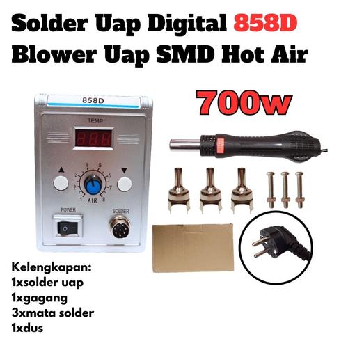 Jual Solder Uap Digital 858D Blower Uap SMD Hot Air - tanpa bubble ...