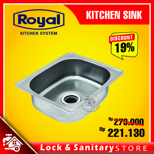Jual Kitchen Sink ROYAL SB 42 Bak Cuci Piring Wastafel Stainless Steel - Kota Surabaya - Lock ...