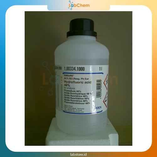Jual Hydrofluoric Acid Hydrogen Fluorida HF 48% (AR) | Merck 1.00334. ...