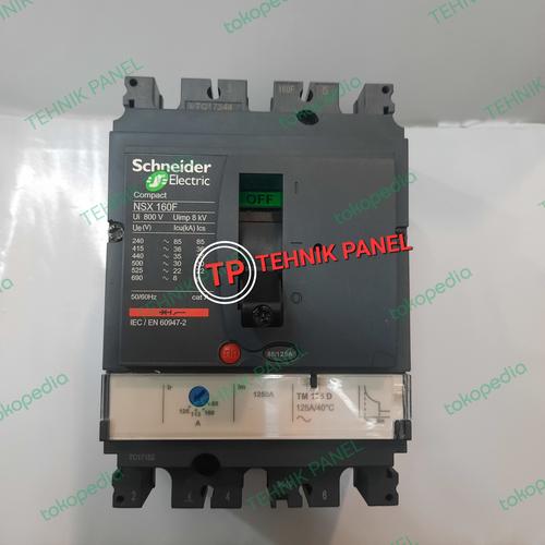 Jual MCCB NSX 160F 3P 88/125A Schneider / mccb 3p 125A - Jakarta Pusat - TEHNIK PANEL | Tokopedia