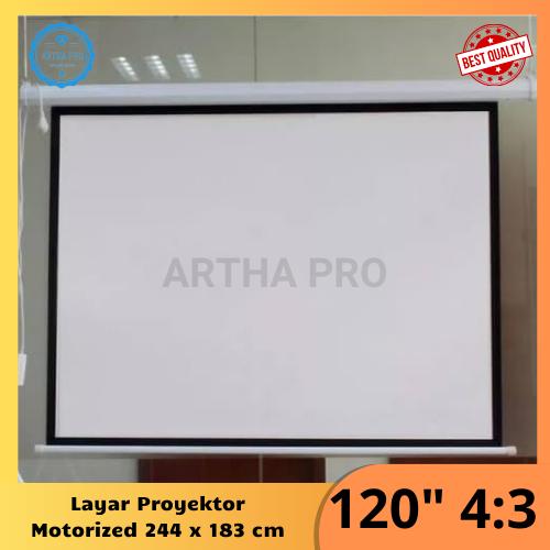 Jual Layar proyektor motorized 120" ratio 4:3 Elektrik - Jakarta Pusat ...