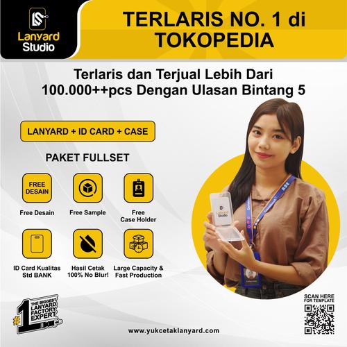 Jual Paket Fullset Custom Lanyard Plus Cetak ID Card 2 Sisi Free Name Tag - Paket 2 cm, 5000 ...