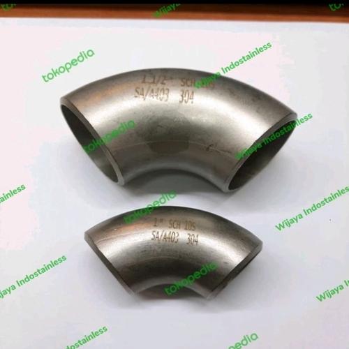 Jual Elbow Las LR Stainless SS 304 2 1/2" inch - Elbow Welded SCH10 ...