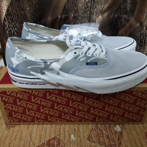 Jual Vans Authentic Bolt x AAPE "AAPE Grey/Blue/Camouflage" Original ...