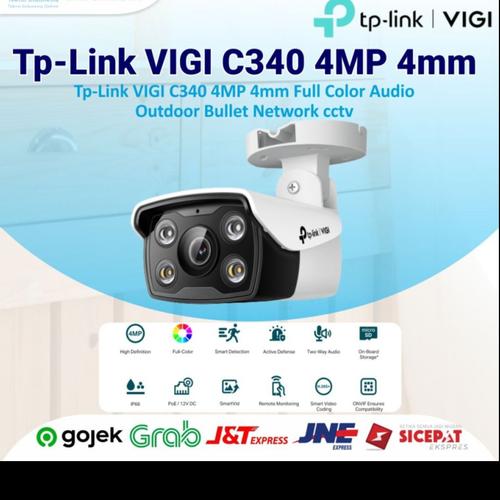 Jual TP Link VIGI C340 4MP Full Color Audio Outdoor IP Camera CCTV ...