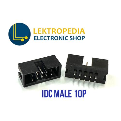 Jual IDC 10pin Male Box lurus Header 2x5 10 pin Soket Socket lurus DC3 ...