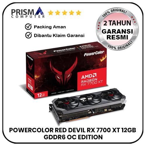 Jual VGA POWERCOLOR RED DEVIL RX 7700 XT 12GB GDDR6 OC EDITION ...