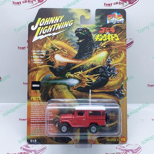 Jual Johnny Lightning Godzilla VS Ghidorah 1980 Toyota Land Cruiser Red ...