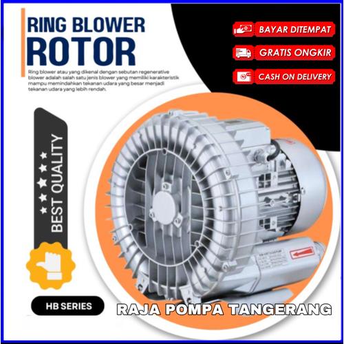 Jual Ring Blower Rotor HB 1500 vortex 2hp 3phase 2 inch 1500W Blower ...