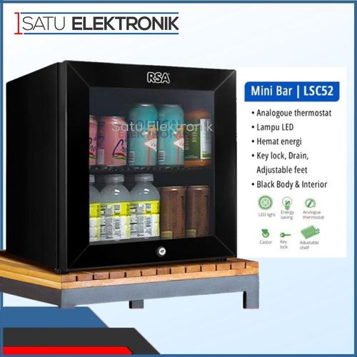 Promo RSA LSC52 Showcase Mini Bar Kulkas Minuman Cicil 0% 3x - Jakarta ...