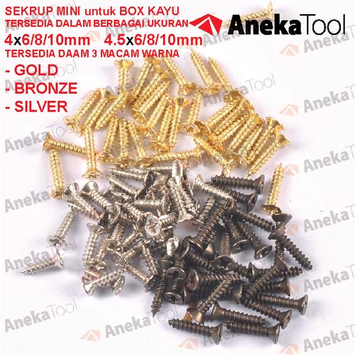 Jual Sekrup skrup mini 4 & 4.5 mm screw skrup kecil untuk kunci box 3 ...