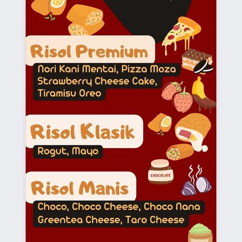 Jual cetak spanduk banner jualan risol - 100 x 100 cm - Kota Surabaya ...