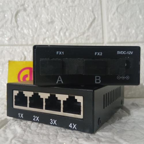 Jual HTB 2 3 4 6 Port Fiber Optik FO SC Port SC 2 3 4 6 LAN RJ45 ...