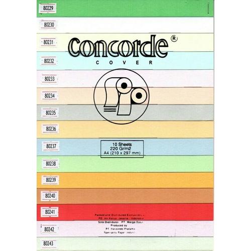 Jual Kertas Concorde Cover Paper Laid Kertas Sertifikat Ukuran A4 220 ...