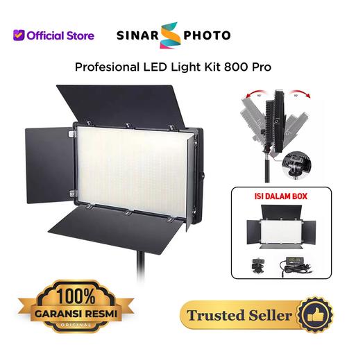 Promo Professional Photo & Video LED Light Kit Pro LED 800 U800+ Cicil ...