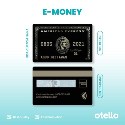 Jual Kartu E-Money AMEX Black Card Custom eMoney eToll American Express ...