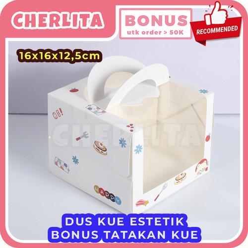 Jual Dus Kue Croffle Cake Box Premium Lucu Packaging Bakery Pastry ...