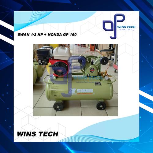 Promo COMPRESSOR/KOMPRESOR ANGIN SWAN SVU-212 1/2 HP + ENGINE HONDA GP ...