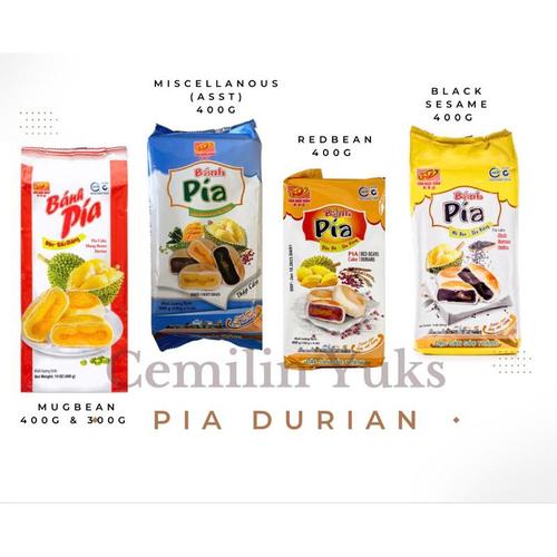 Jual Banh Pia Chay Pia Cake Durian Vietnam 400G Bakpia Durian Tan Hue ...