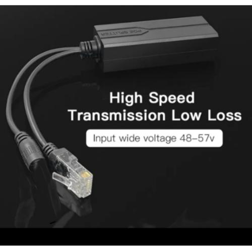 Jual female injector separator poe 48v to 12v 2a 3a ethernet dc rj45 ...