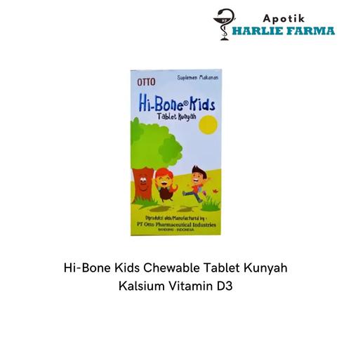 Jual Hi-Bone Kids Hi Bone Chewable Tablet Kunyah Kalsium Vitamin D D3 ...