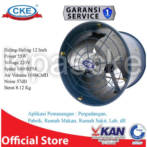 Jual Blower 12 Inch CKE Drum Fan Extra Low Noise 12 Inch Heavy Duty ...