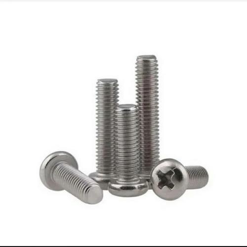 Jual baut jp stainless steel m4 x 60 baut kepala bulat obeng plus ...