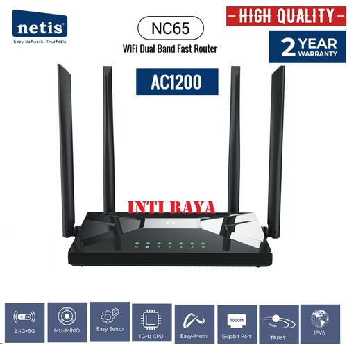 Jual NETIS NC65 AC1200 Wireless Dual Band Gigabit Router - Jakarta ...