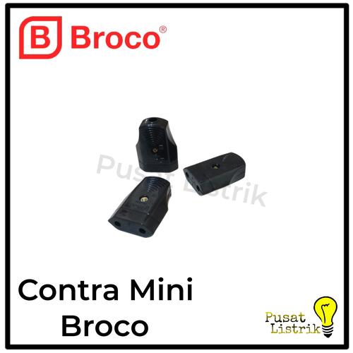 Jual Contra steker gepeng BROCO Contra mini BROCO Sambungan Colokan ...