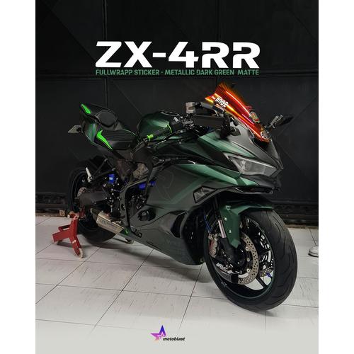 Jual Decal stiker ZX25R - ZX4RR Dark Green satin fullbody Motoblast ...
