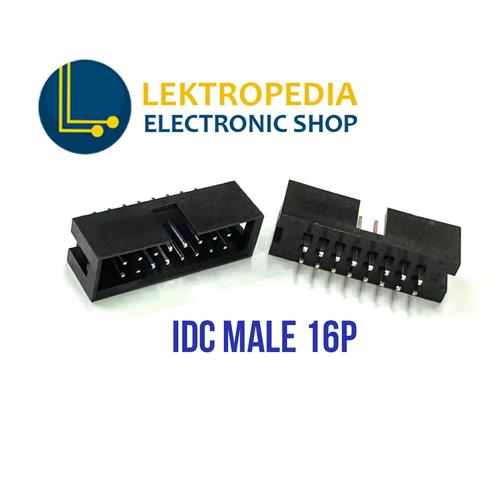 Jual IDC 16pin Male Box lurus Header 2x8 16 pin Soket Socket lurus DC3-16P - Kota Semarang ...