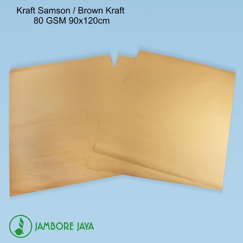 Jual Brown Kraft / Kraft Samson / Kertas Samson / Pembungkus 80 gsm ...