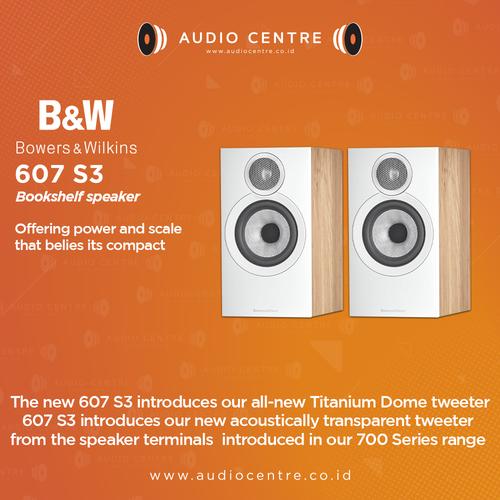 Promo Bowers & Wilkins B&W 607 S3 Bookshelf Speaker - Black Cicil 0% 3x ...
