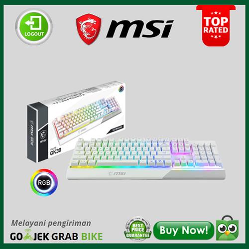 Jual MSI KEYBOARD VIGOR GK30 WHITE - GAMING KEYBOARD - Kota Bandung ...