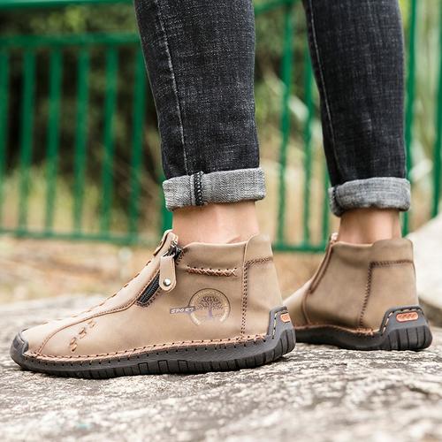 Jual Sepatu Boots Pria Zipper Casual Keren Original Model Resleting 50 ...