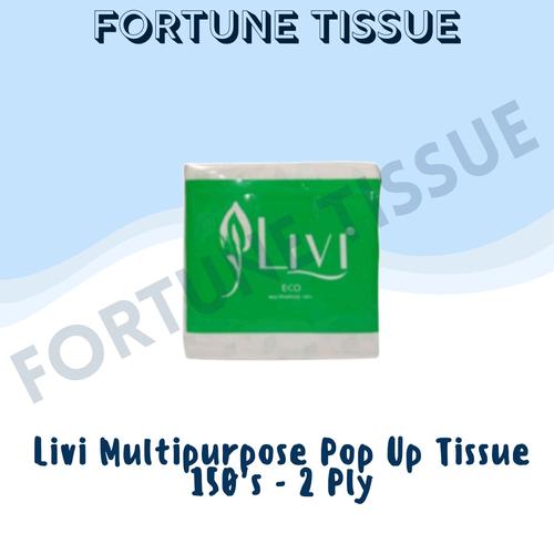 Jual Tisu Tissue Pop Up LIVI By PASEO 150 Sheets 2 Ply Tisu Meja ...